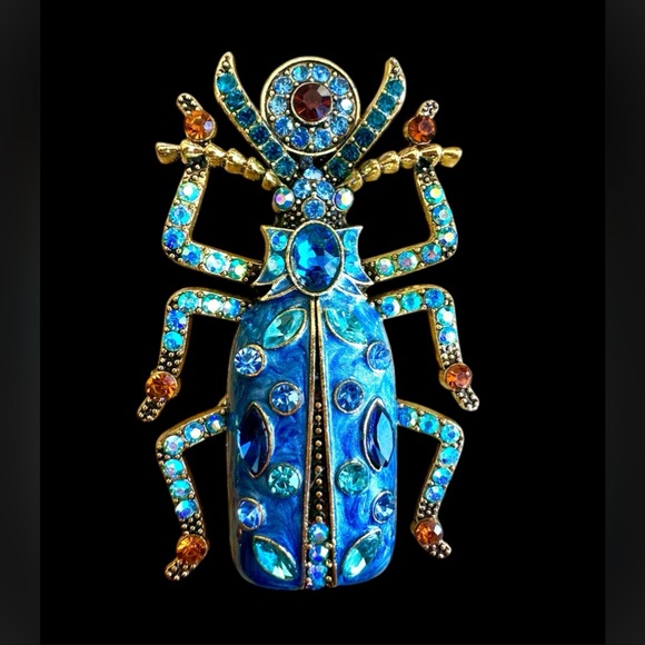 Jewelry | Gorgeous Rhinestone Scarab Egyptian Beetle Pinbrooch Fancy ...